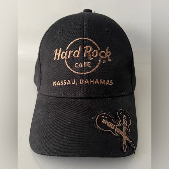 Accessories | Hard Rock Cafe Nassau Bahamas Adjustable Black Hat Cap ...
